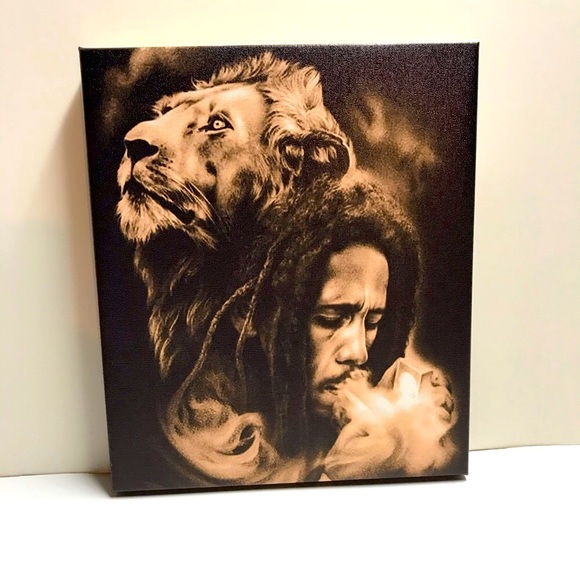 ALFACONCEPT ART | Other | Bob Marley The Lion Canvas Wall Art | Poshmark